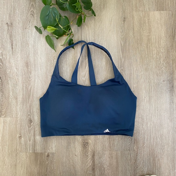 adidas | Intimates & Sleepwear | Adidas Blue High Impact Built In Shelf ...